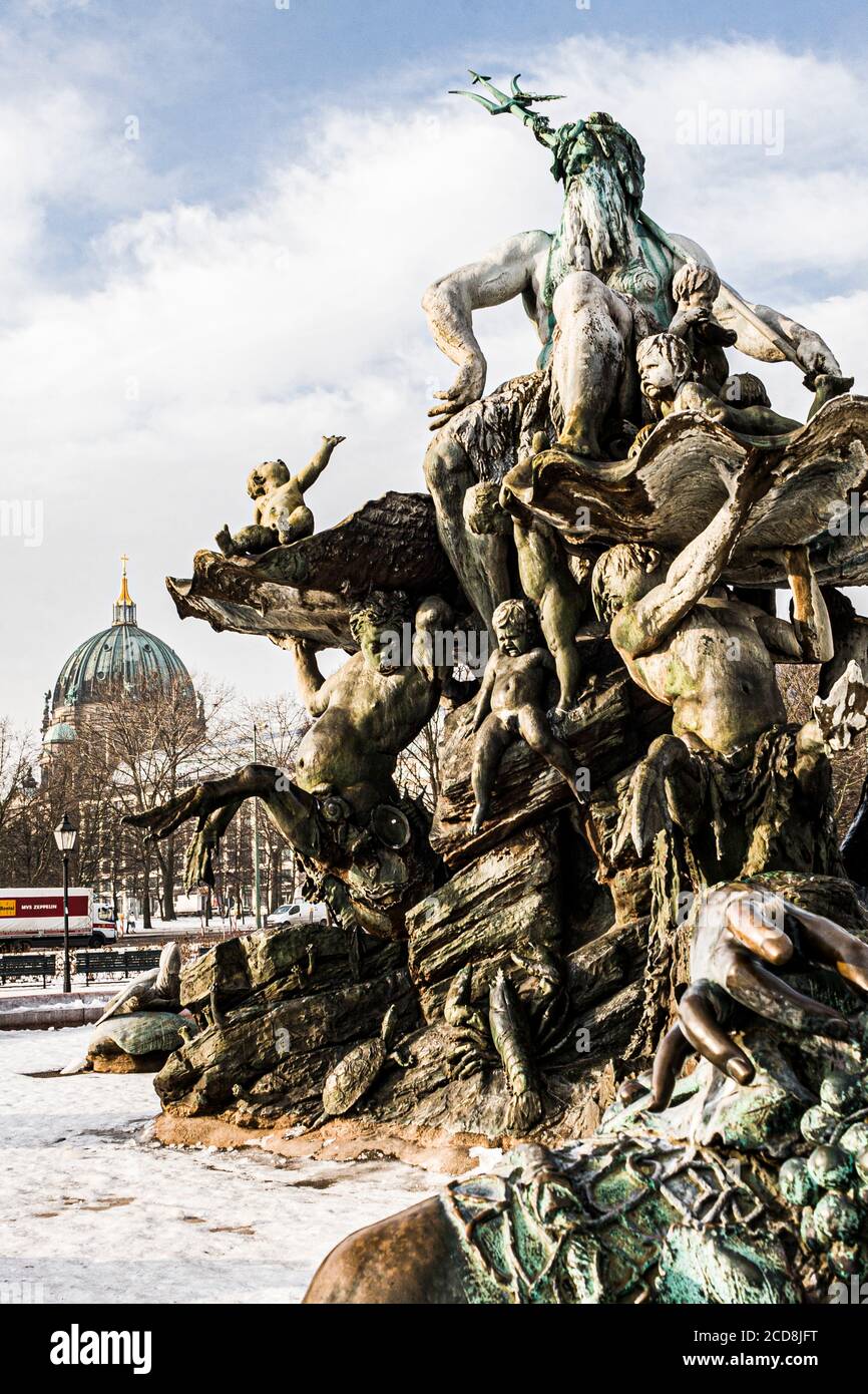 Neptune Fountain (Neptunbrunnen). Berlin, Germany Stock Photo - Alamy