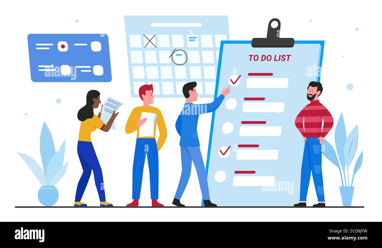 Checklist cartoon hi-res stock photography and images - Alamy