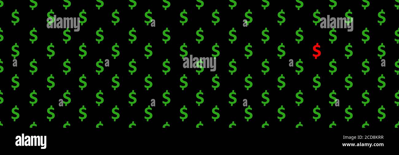 Dollar sign seamless pattern. Wrapping background with repeating USA ...