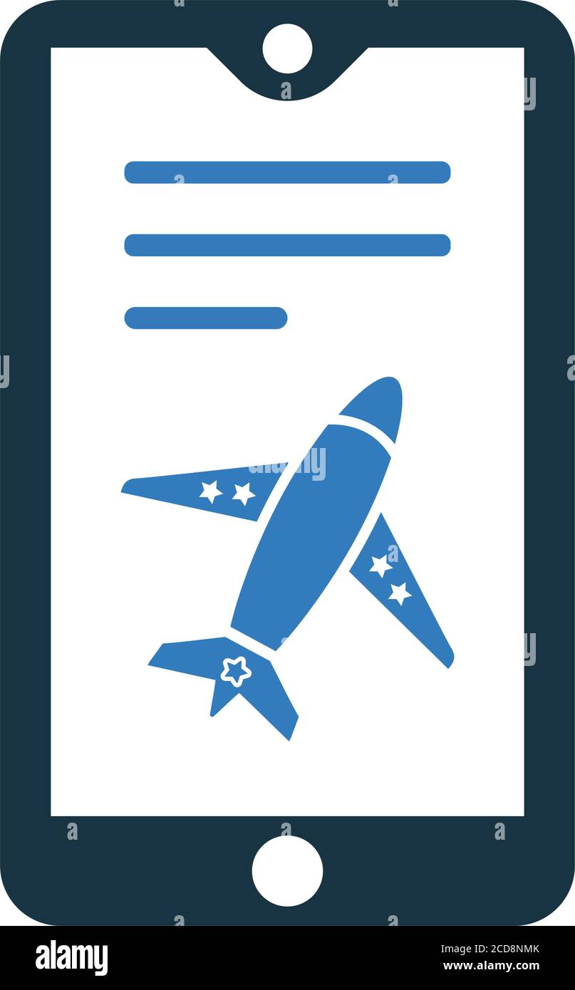 Booking flight, air ticket icon - Well organized and editable Vector ...
