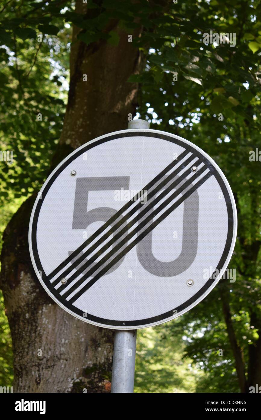 end of limit 50 Stock Photo - Alamy