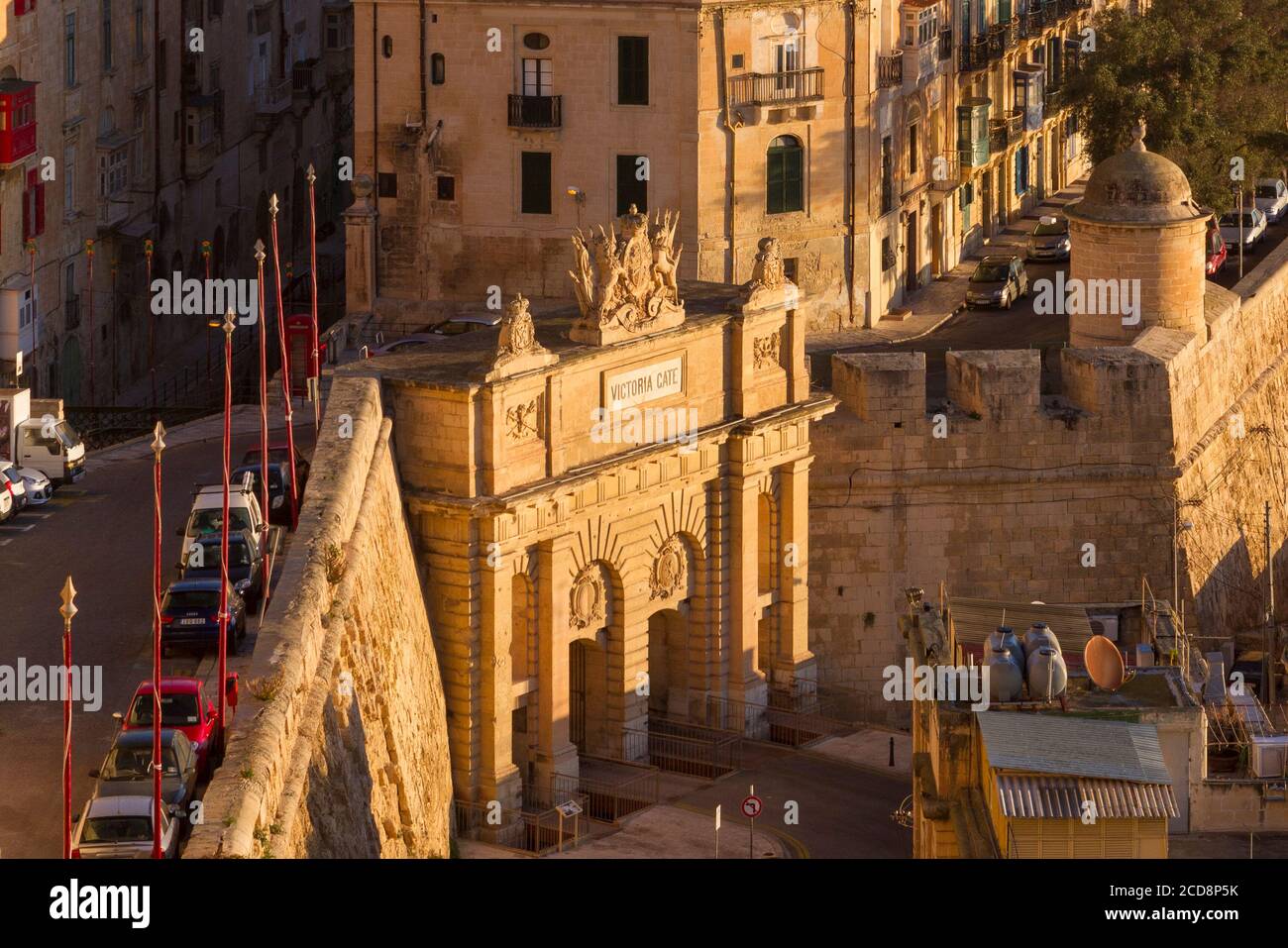 Victoria Gate in Valletta, Malta Stock Photo - Alamy