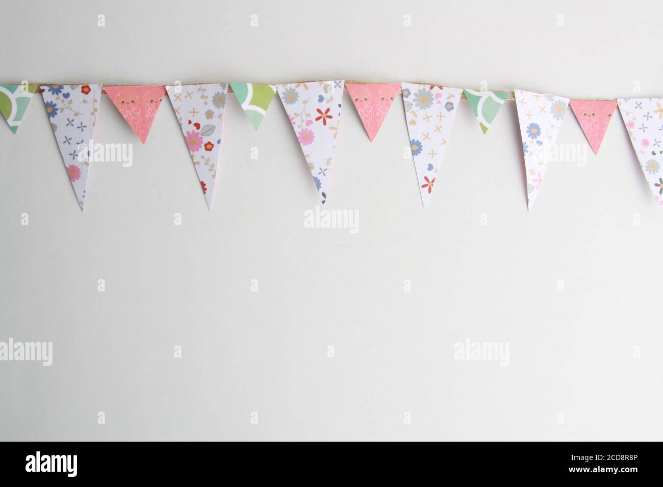 Colorful party flags close hi-res stock photography and images - Alamy