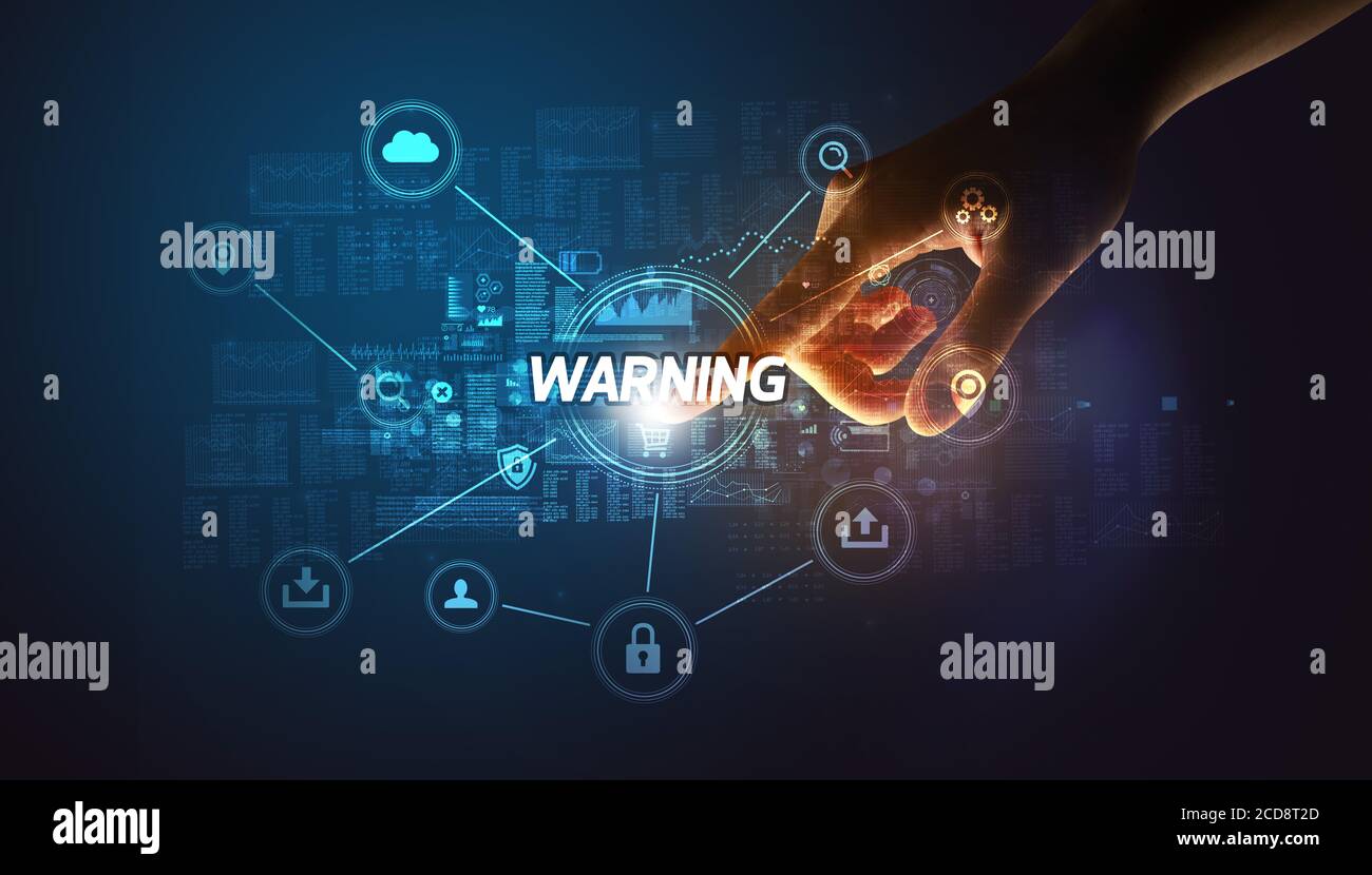 Cybersecurity warning hi-res stock photography and images - Alamy