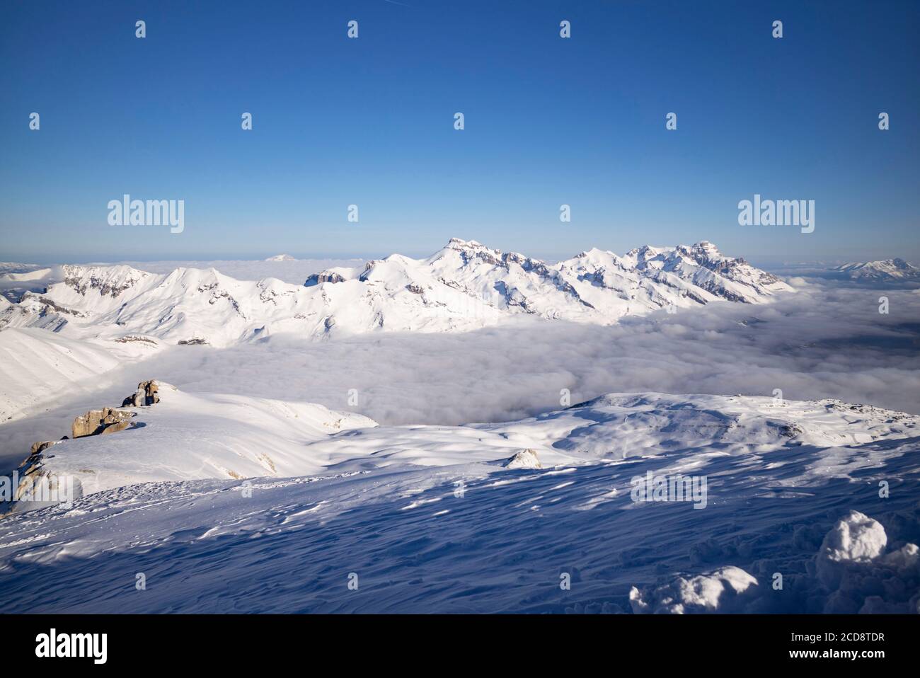 France, Hautes Alpes, Le Devoluy, Devoluy mountain range, plateau de ...