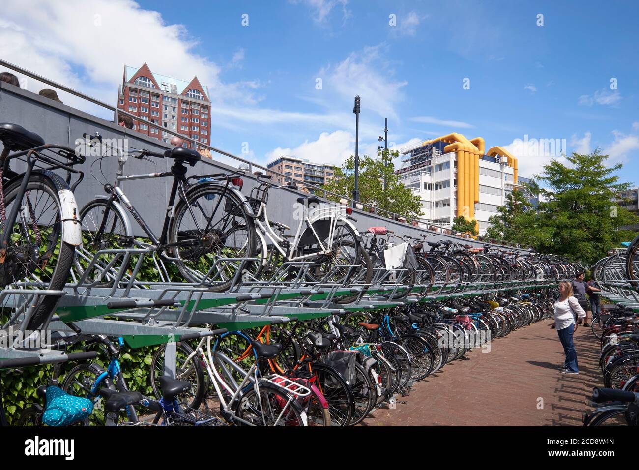 Netherlands, Southern Holland province, Rotterdam, the bike park in the ...