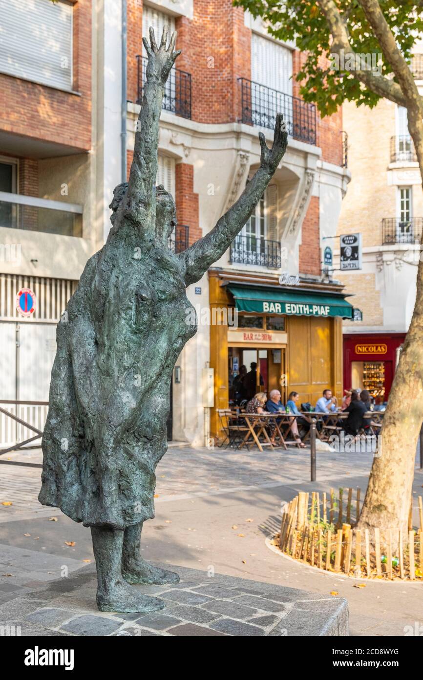 France, Paris, Place Edith Piaf Stock Photo - Alamy