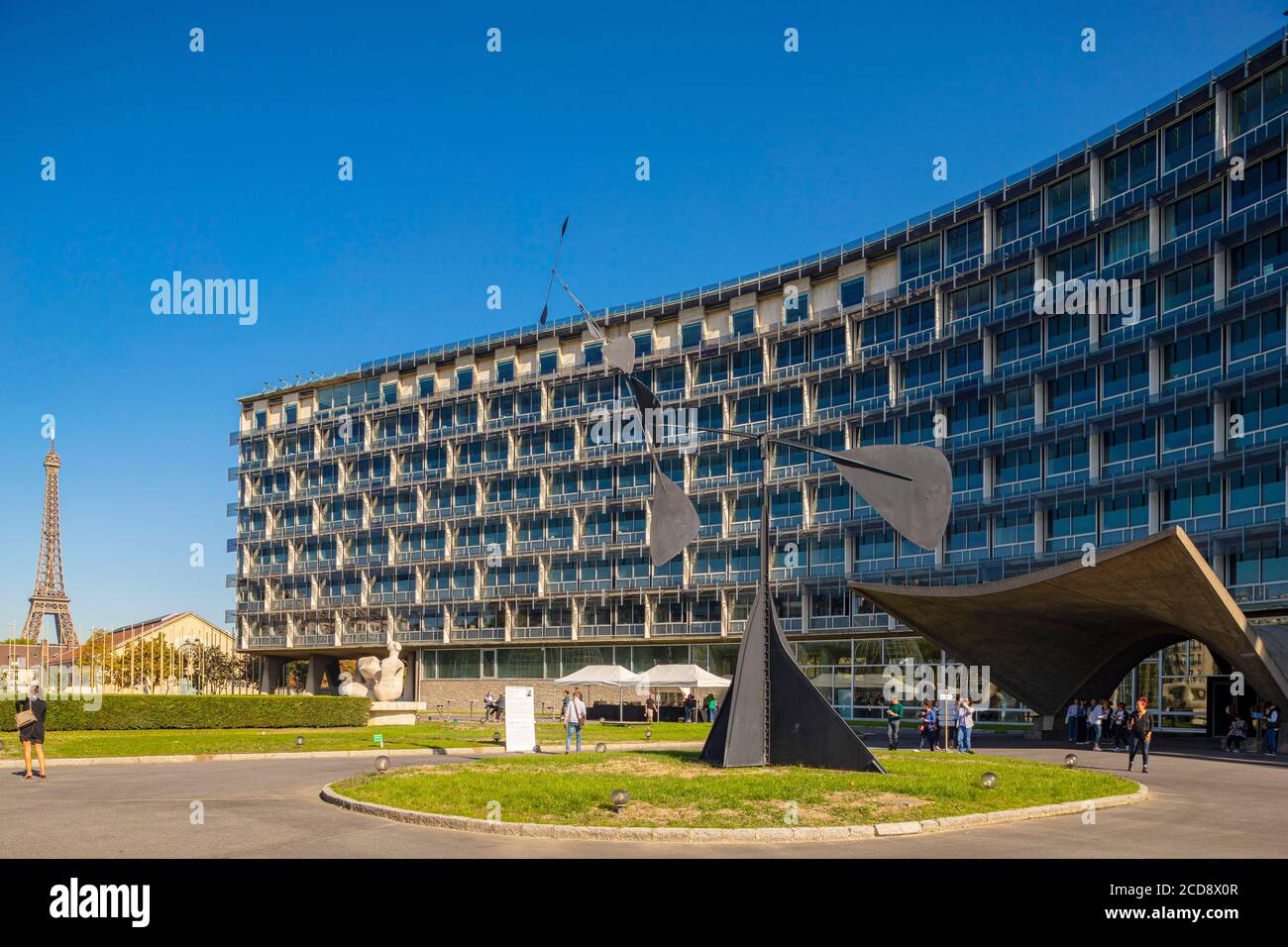 France, Paris, the Unesco headquarters Stock Photo - Alamy