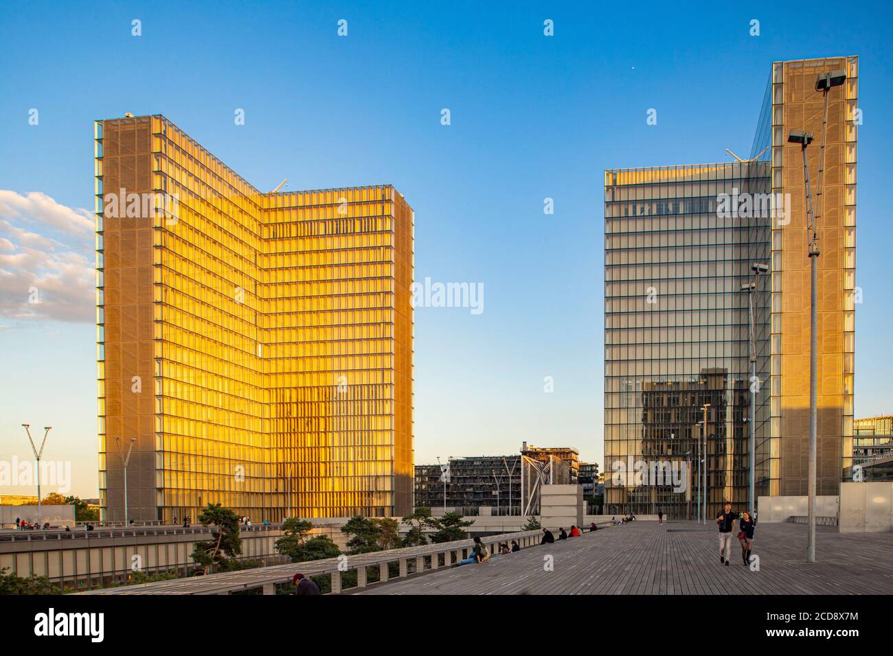 France, Paris, the National Library of France (BNF) Fran?ois Mitterrand ...