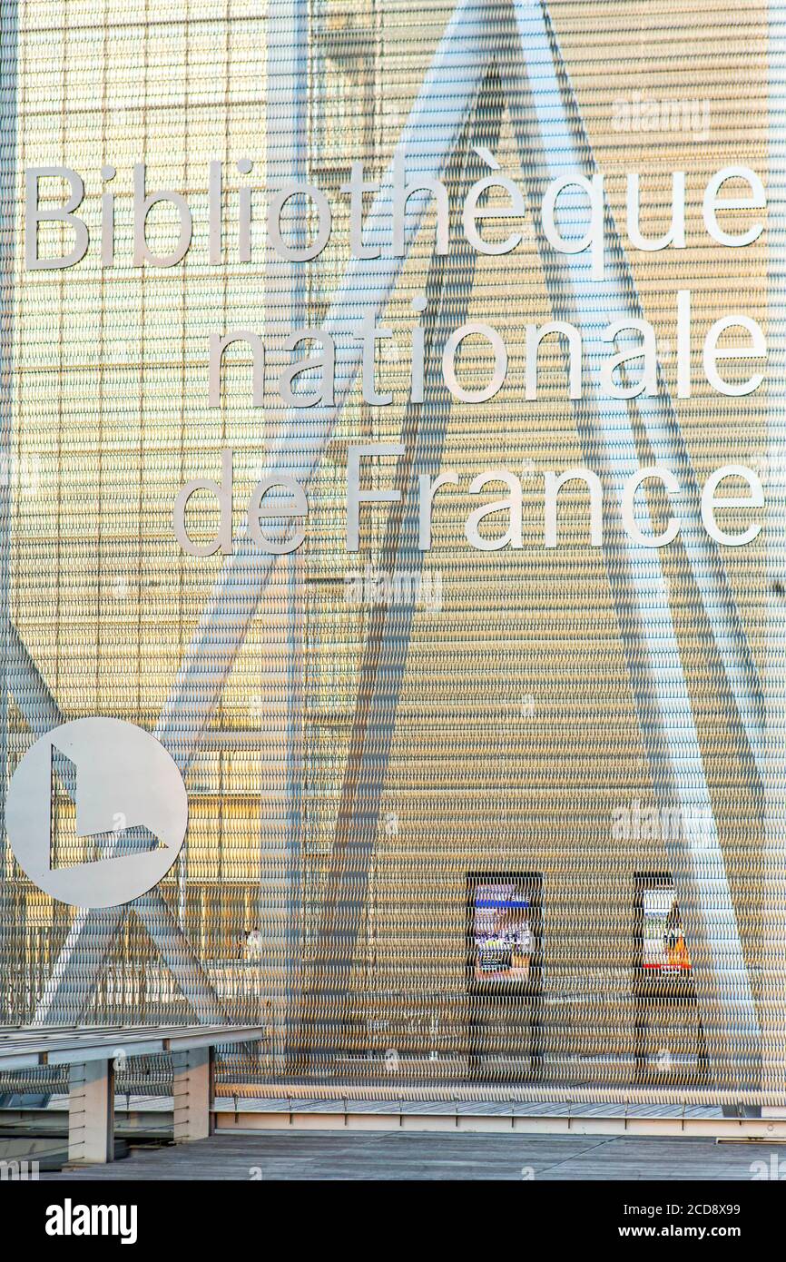 France, Paris, the National Library of France (BNF) Fran?ois Mitterrand ...