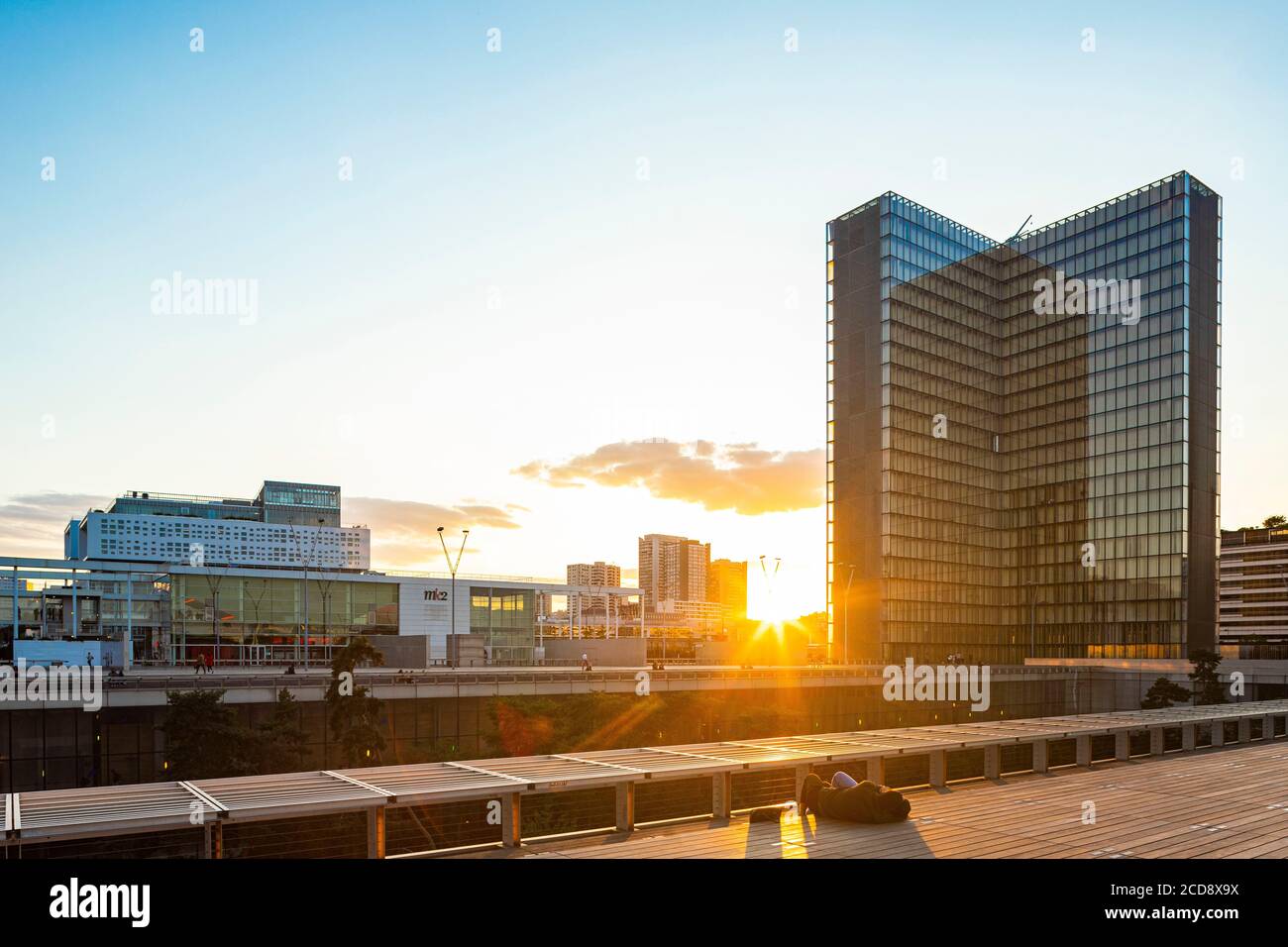 France, Paris, the National Library of France (BNF) Fran?ois Mitterrand ...