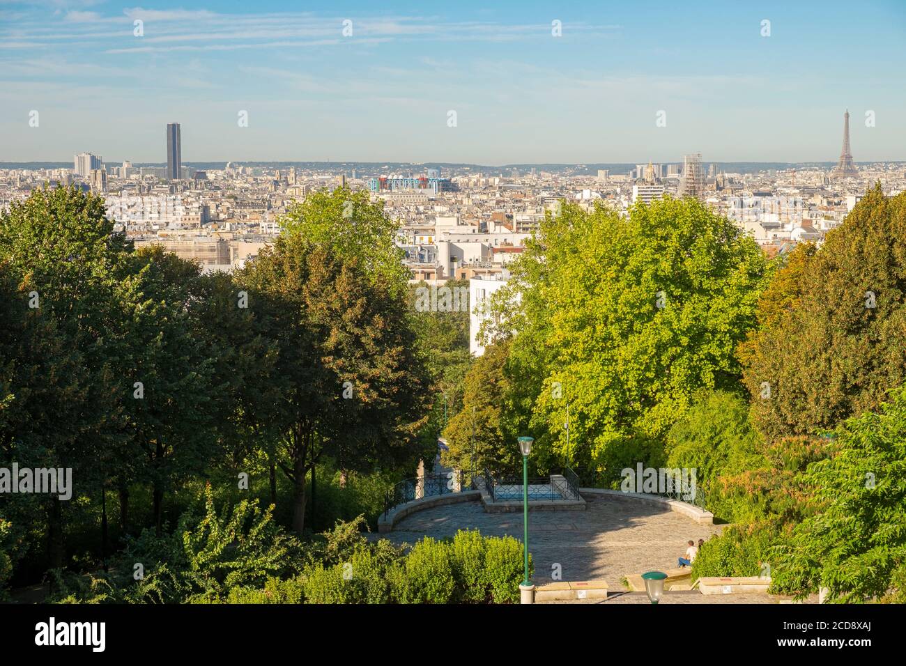 Paris parc de belleville view hi-res stock photography and images - Alamy