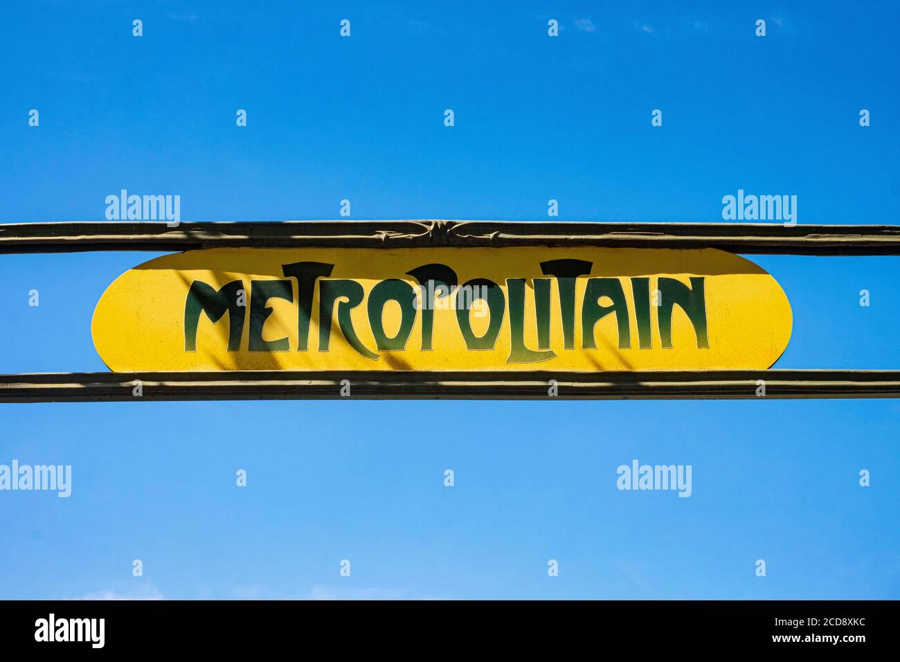 France, Paris, metro entrance Stock Photo - Alamy