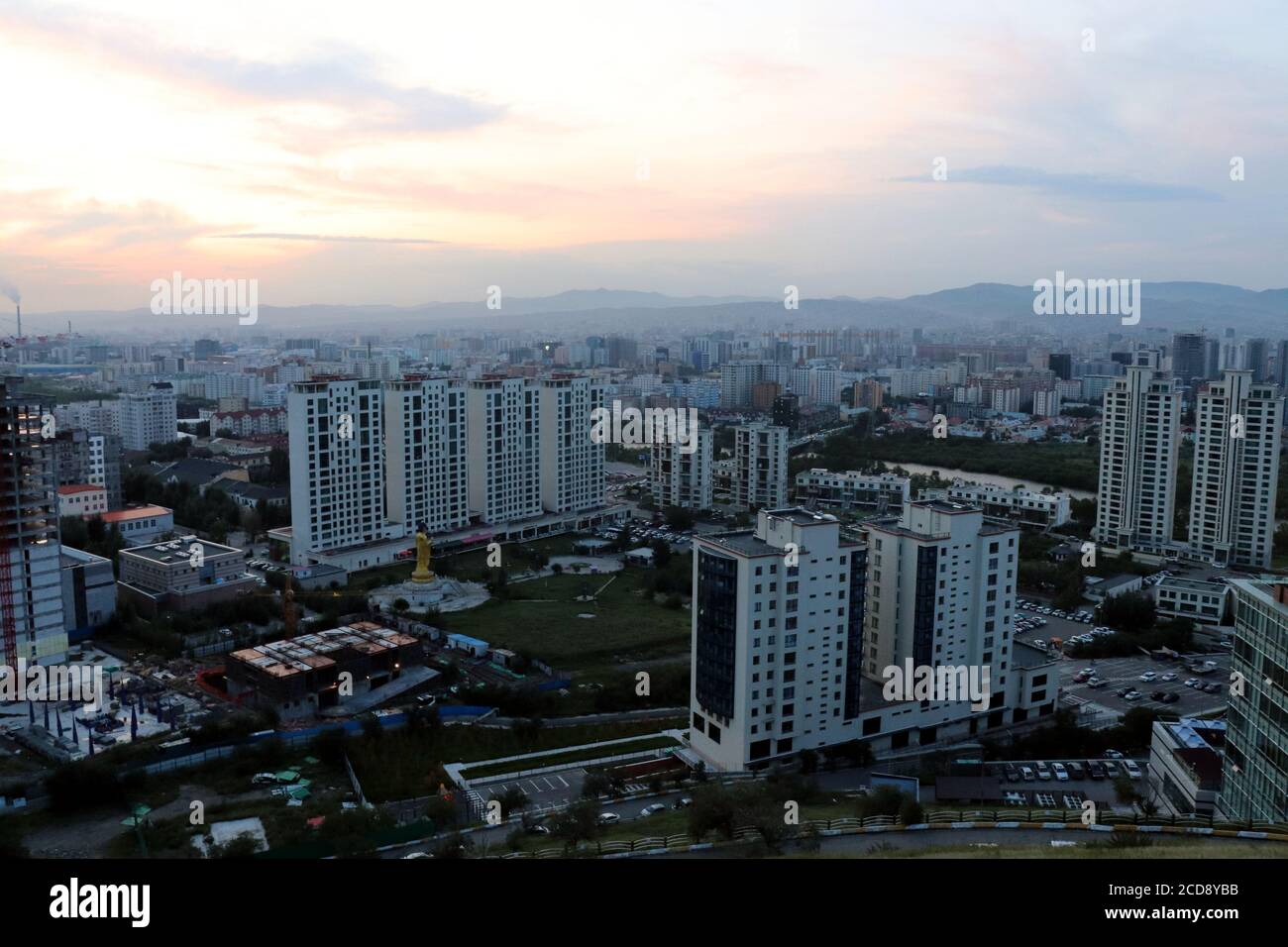 The panoramic view of the entire city of Ulaanbaatar in mongolia Stock ...