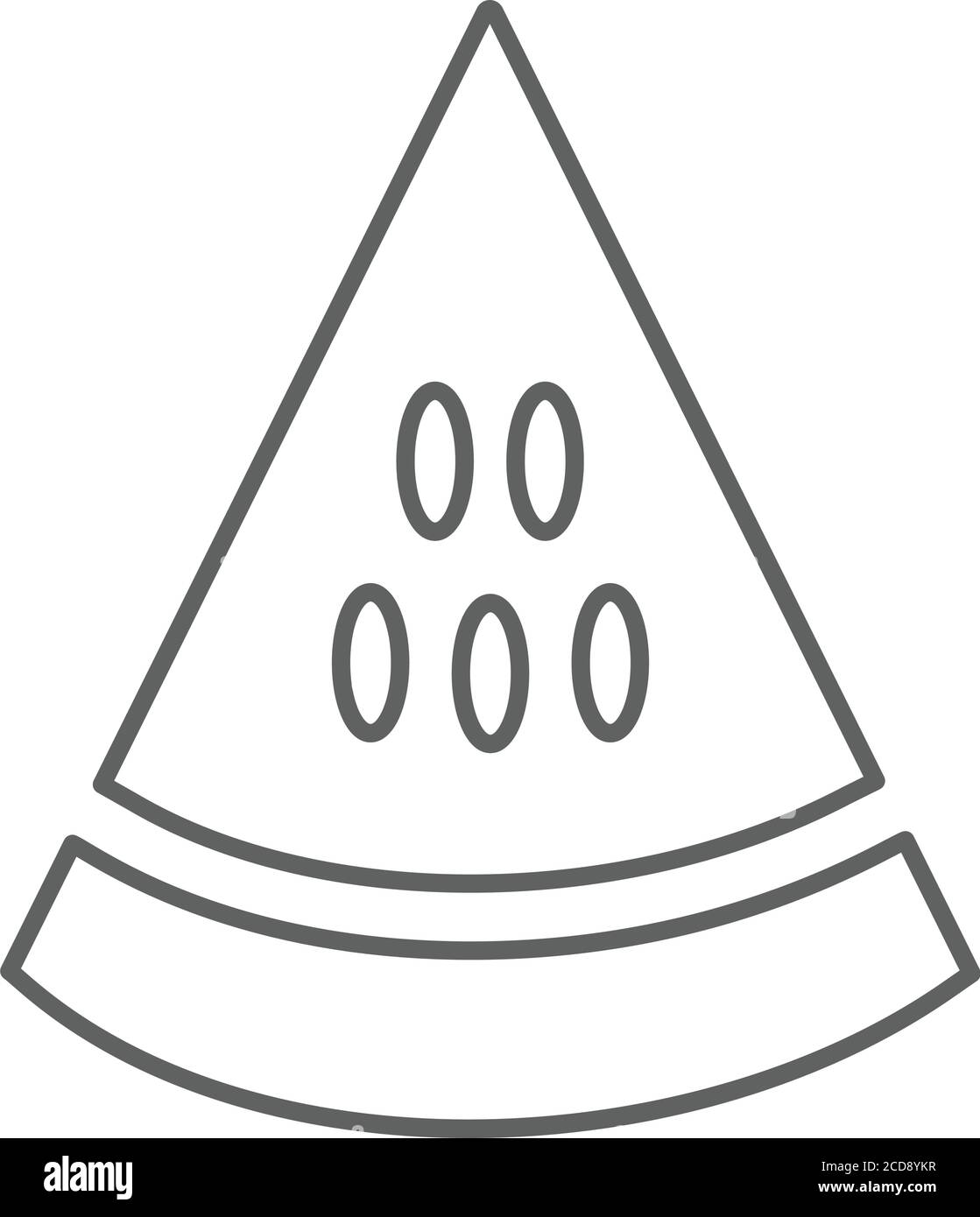 Watermelon Slice Clipart Black And White