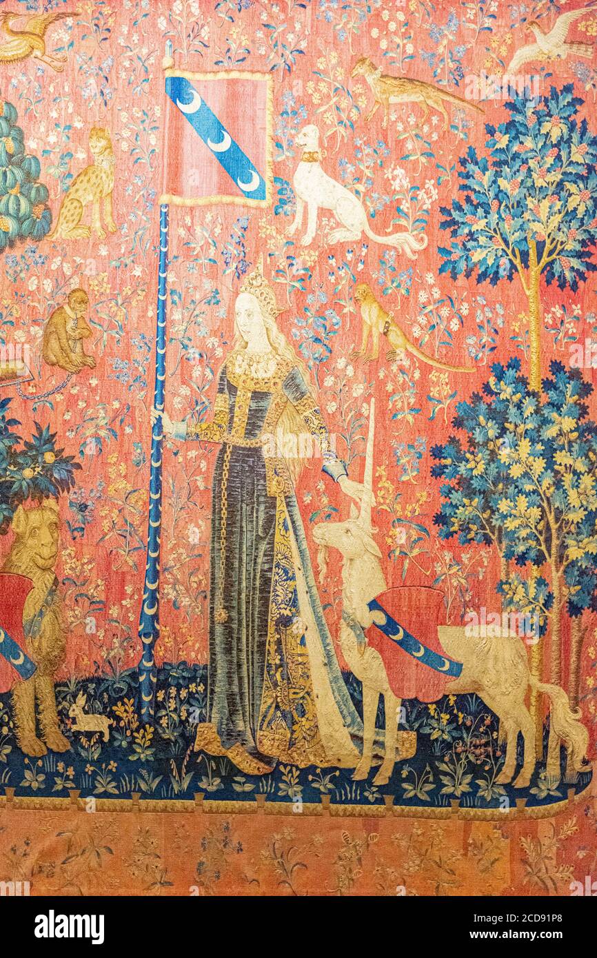 Tapestries of the lady with the unicorn hi-res stock photography and ...
