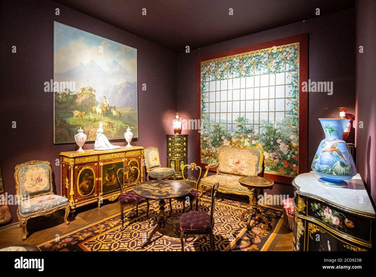 France, Paris, museum of Decorative Arts located in Marsan Pavillon of ...