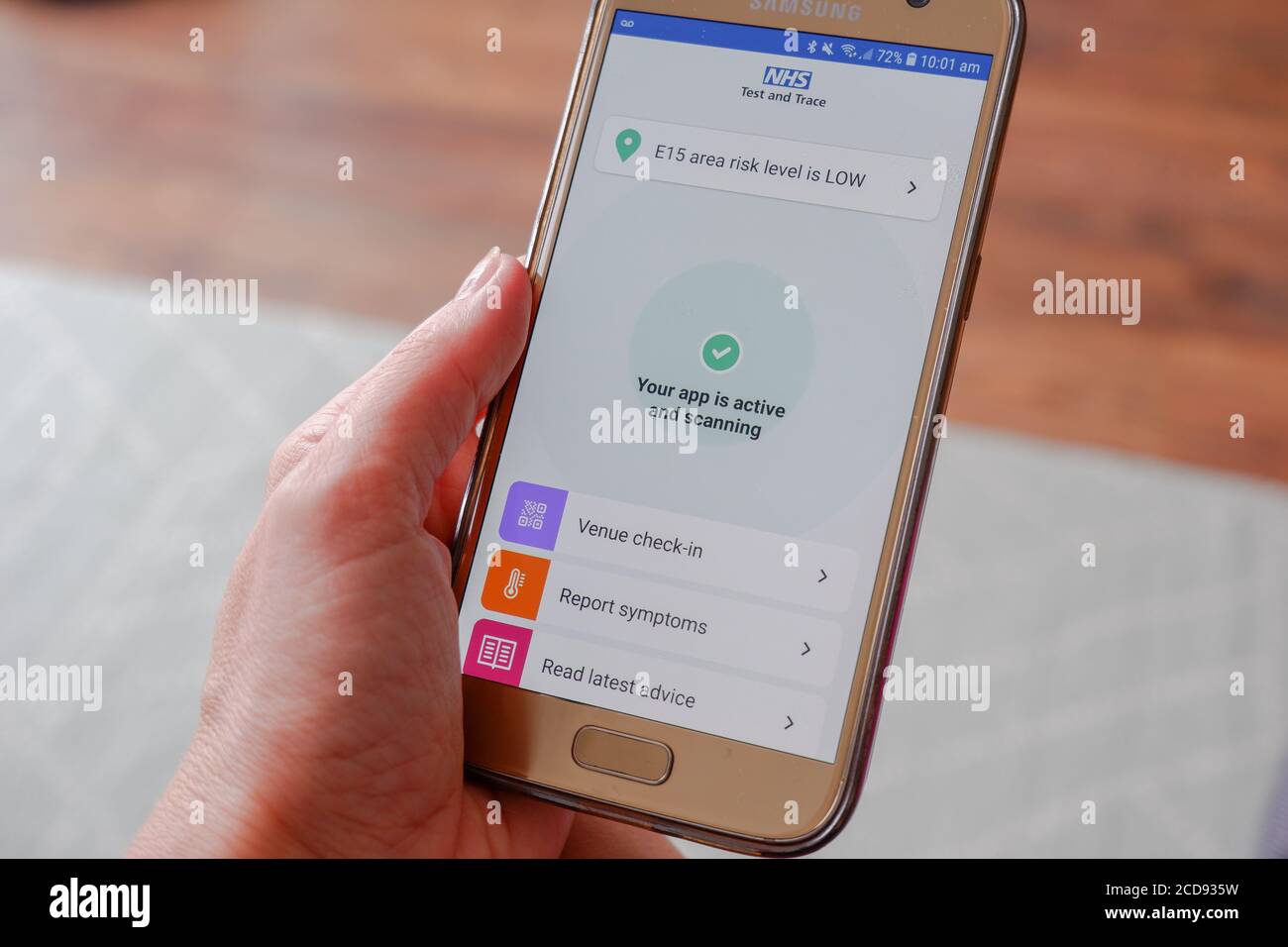 Trace app on hi-res stock photography and images - Alamy