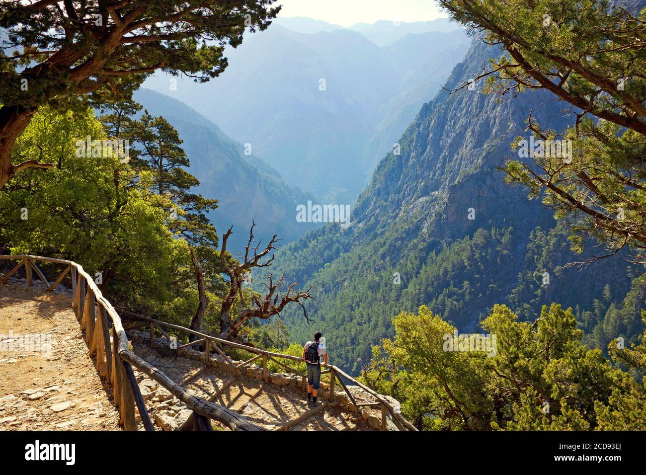 Samaria Gorge Overlook--Crete Stock Photo - Alamy