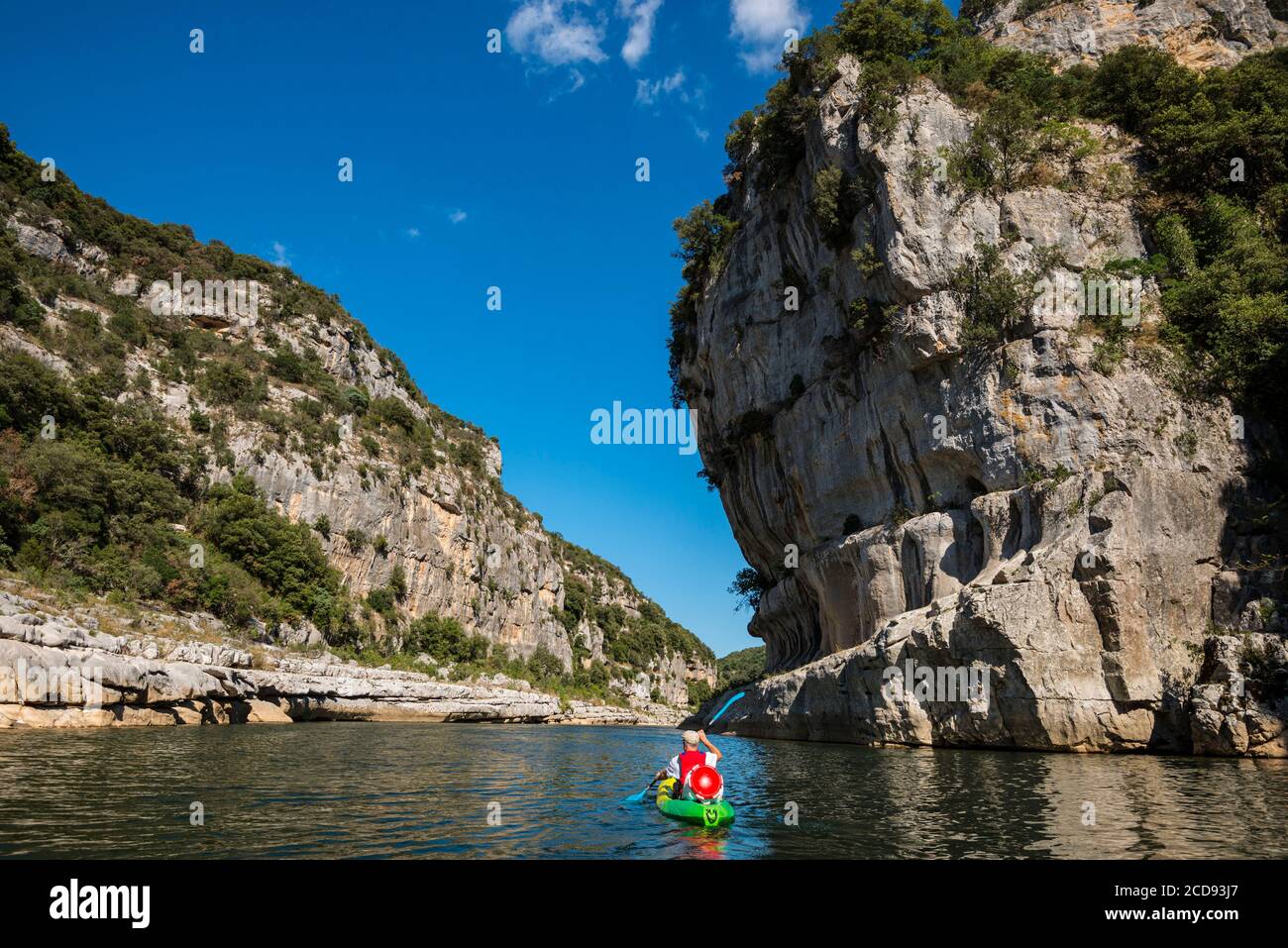 France, Ardeche, Reserve Naturelle des Gorges de l'Ardeche, Bidon ...