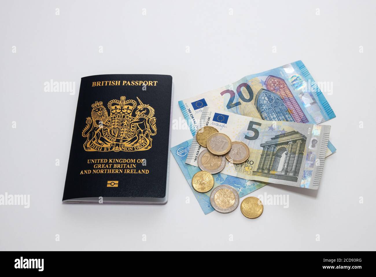 Blue british passports hi-res stock photography and images - Alamy