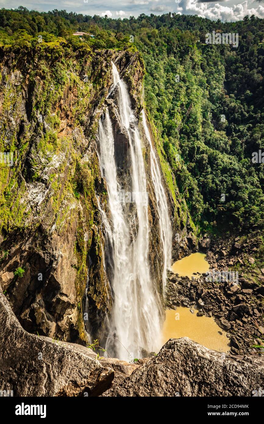 Jog falls aerial hi-res stock photography and images - Alamy