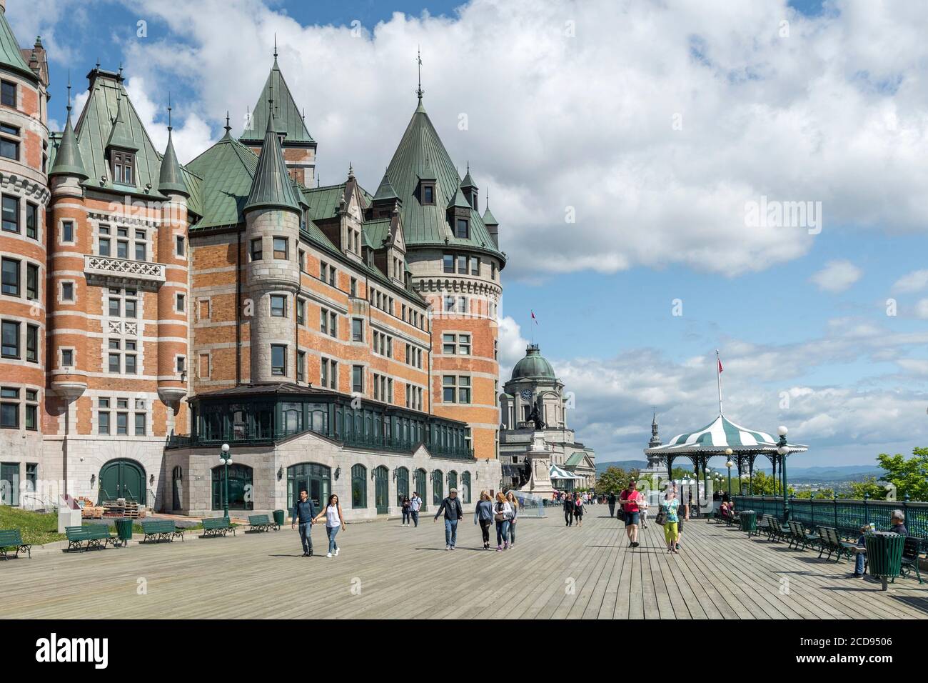 Canada, Quebec, Quebec City, Chateau Frontenac Hotel in Old Quebec ...