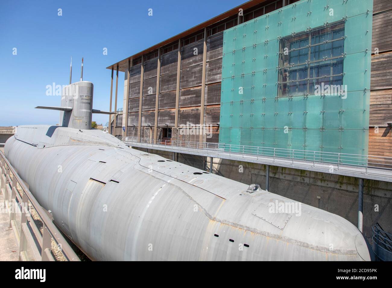 France, Manche, Cherbourg, Cite de la Mer, old nuclear submarine Le Redoutable Stock Photo - Alamy