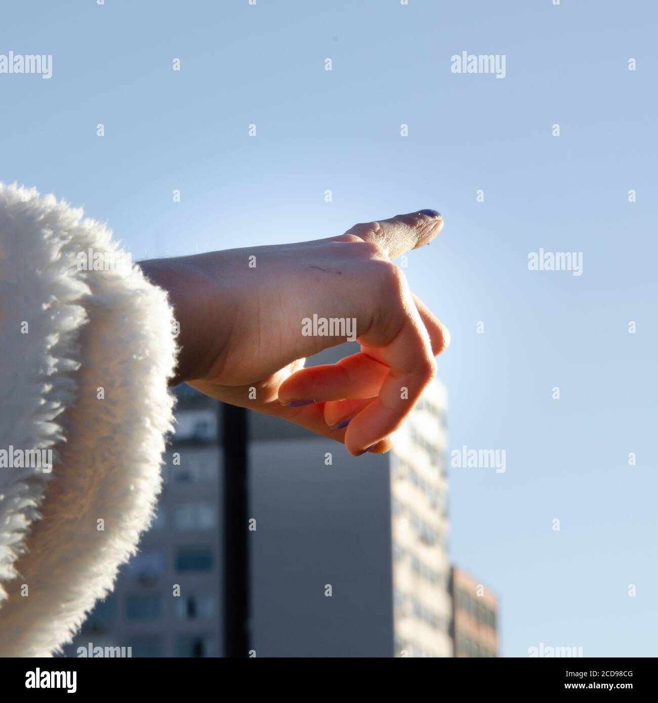 Human hand pointing finger hi-res stock photography and images - Alamy