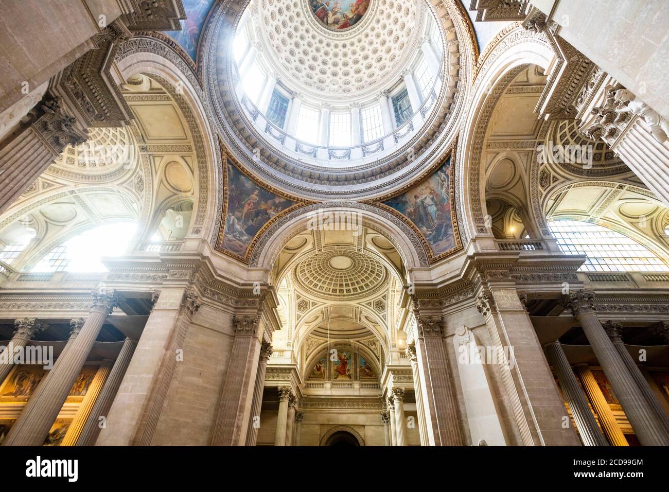 France, Paris, Latin Quarter, Pantheon (1790) neoclassical style ...