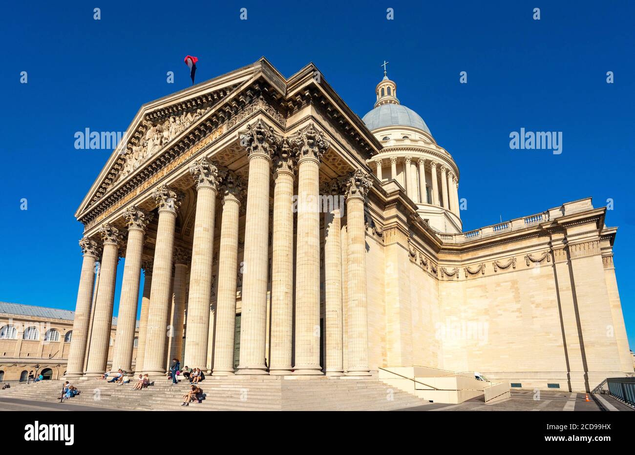 France, Paris, Latin Quarter, Pantheon (1790) neoclassical style ...