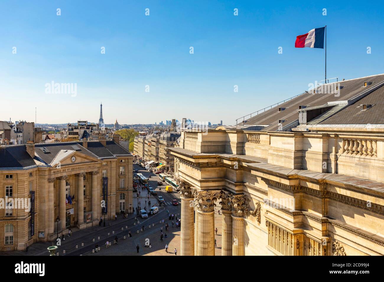 France, Paris, Latin Quarter, Pantheon (1790) neoclassical style, the ...