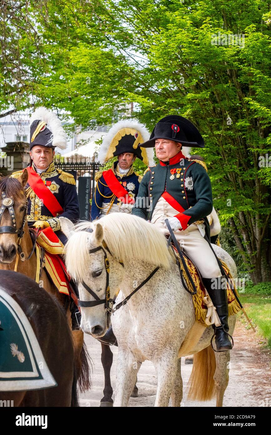 France, Seine et Marne, castle of Fontainebleau, historical ...