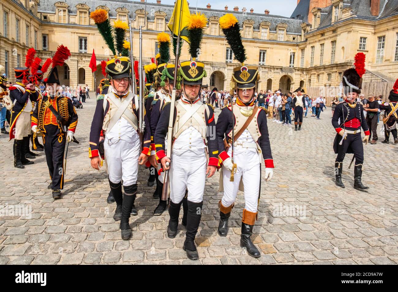 France, Seine et Marne, castle of Fontainebleau, historical ...