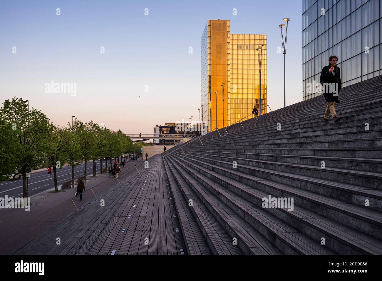 France, Paris, National Library of France Francois Mitterrand by the ...