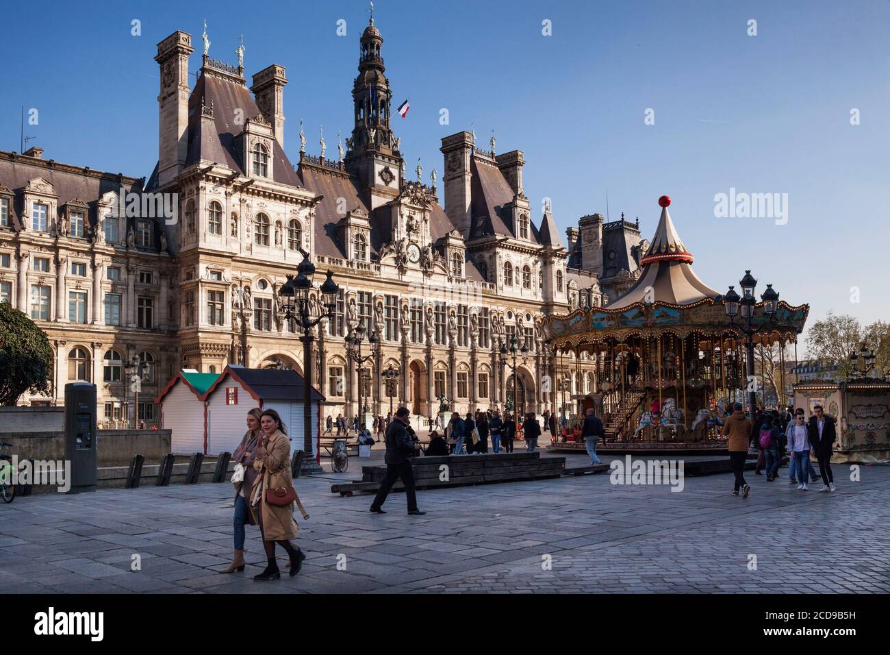 France, Paris, town hall Stock Photo - Alamy