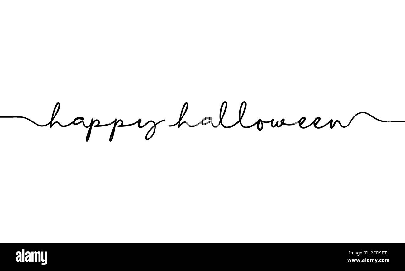 happy halloween text handwritten design vector Stock Vector Image & Art ...