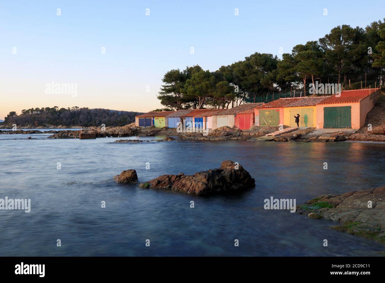 France, Var, Bormes les Mimosas, Bregancon, Pointe du Diable, Cabasson ...