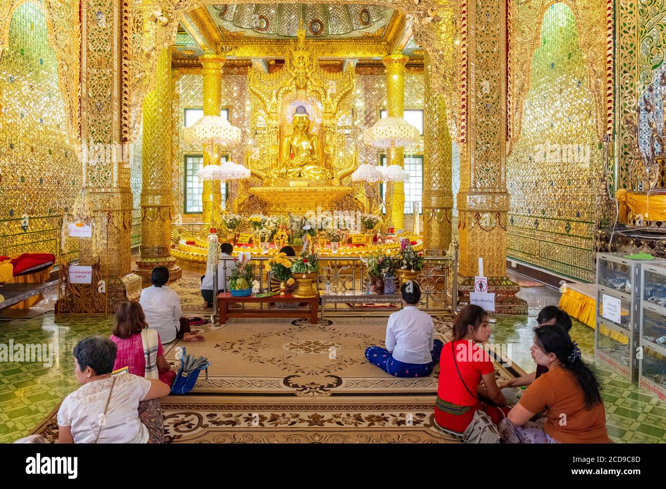 Myanmar (Burma), Yangon, Colonial City, Botataung Pagoda Stock Photo ...