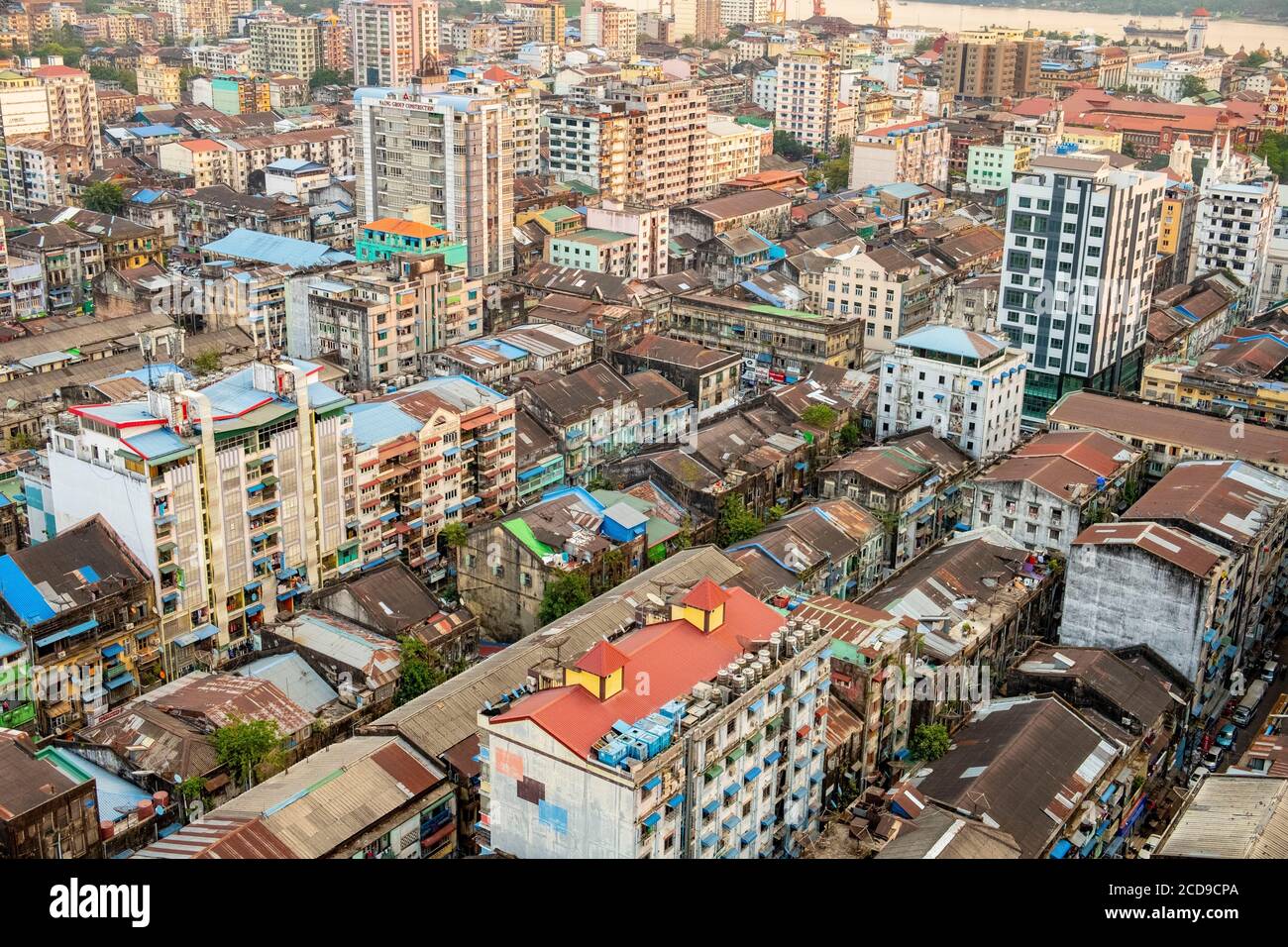 Myanmar (Burma), Yangon, the colonial city center Stock Photo - Alamy