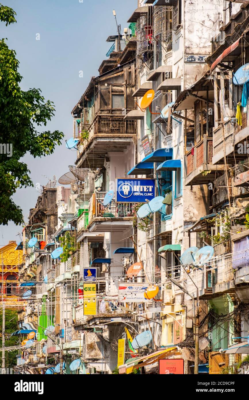 Myanmar (Burma), Yangon, the colonial city Stock Photo - Alamy