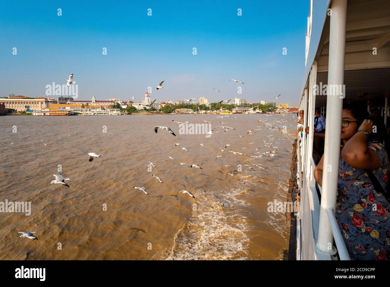 Myanmar (Burma), Yangon, ferry on the Yangon River Stock Photo - Alamy