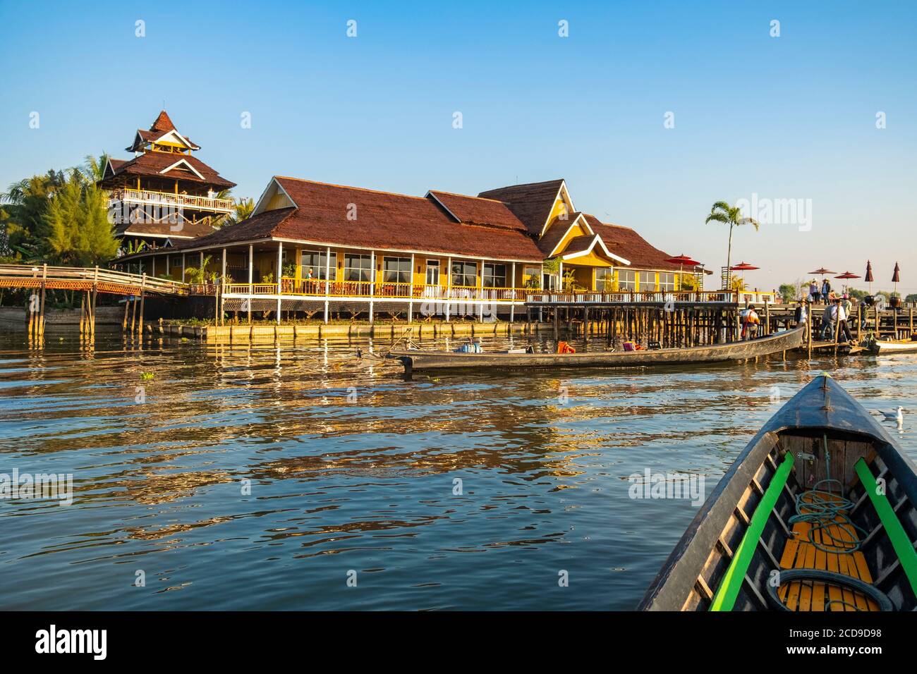 Myanmar (Burma), Shan State, Inle Lake, Paramount Inle Resort Stock ...