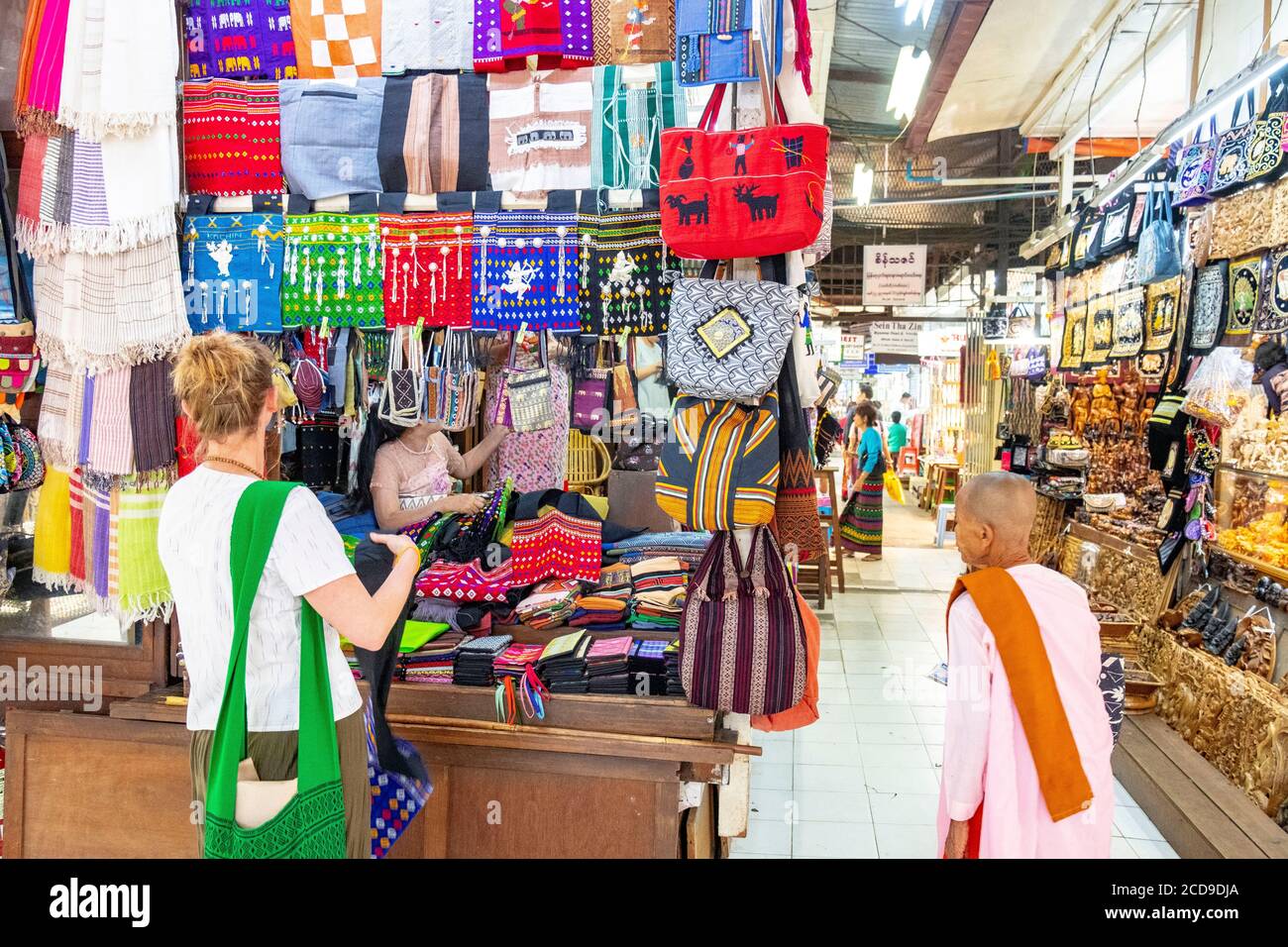 Myanmar (Burma), Yangon, Bogyoke Market Stock Photo - Alamy