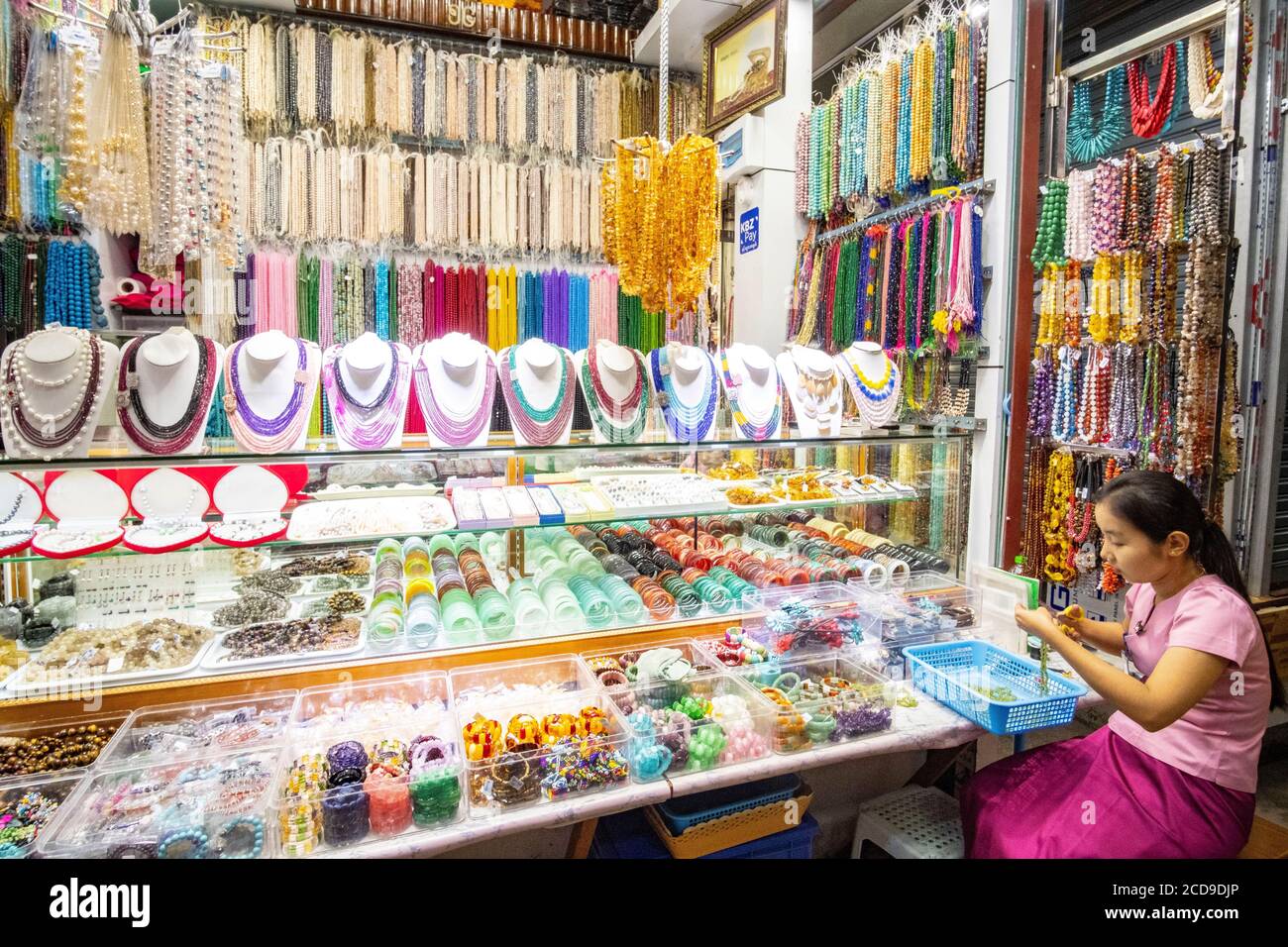 Myanmar (Burma), Yangon, Bogyoke Market Stock Photo - Alamy