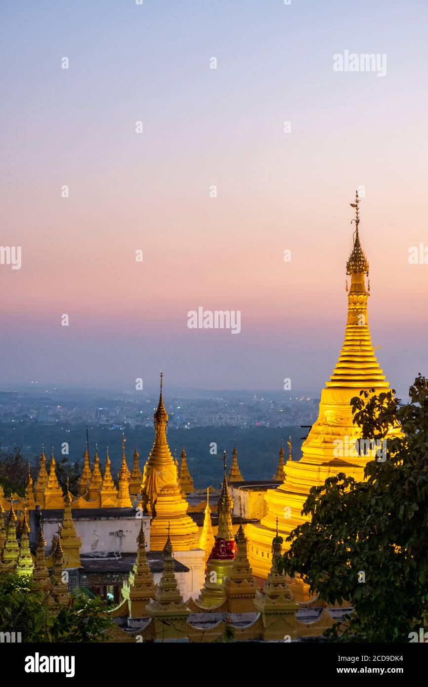 Mandalay hill pagoda hi-res stock photography and images - Alamy