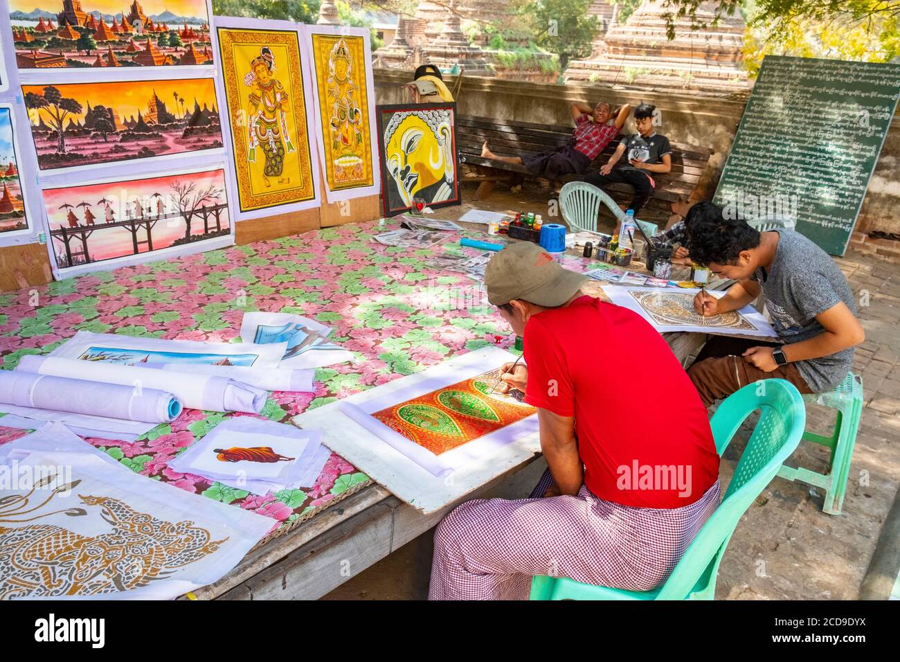 Myanmar (Burma), Mandalay region, Buddhist archeological site of Bagan ...