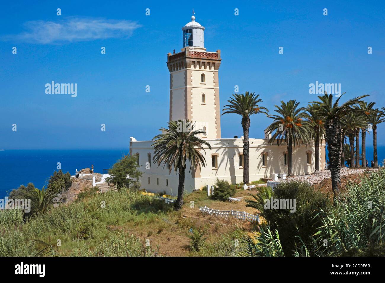 Morocco, Tangier Tetouan region, Tangier, lighthouse of Cape ...