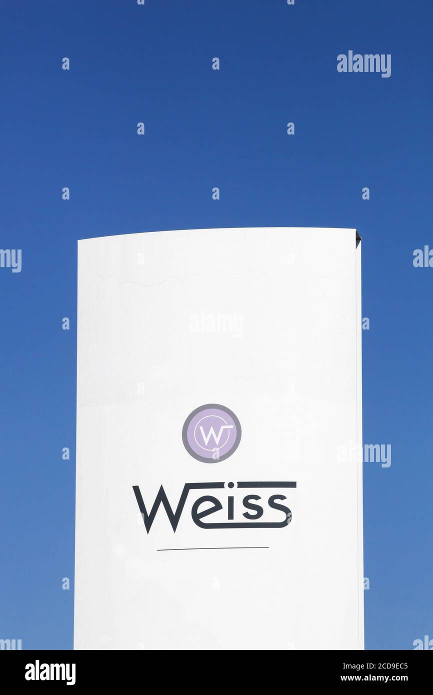 Saint Etienne, France - June 21, 2020: Weiss chocolate logo on a ...