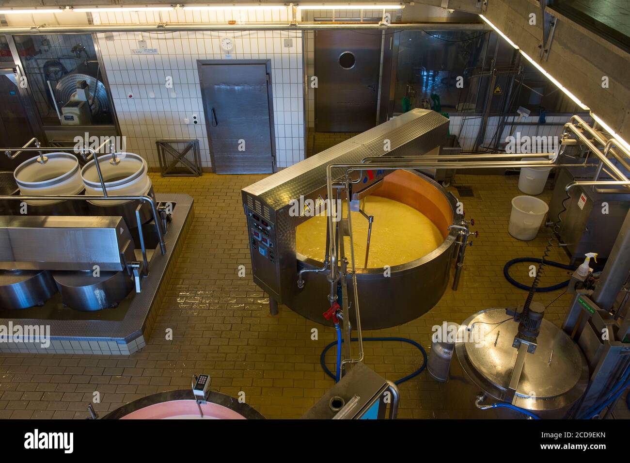Switzerland, Canton of Bern, Emme Valley, modern Emmental workshop in ...